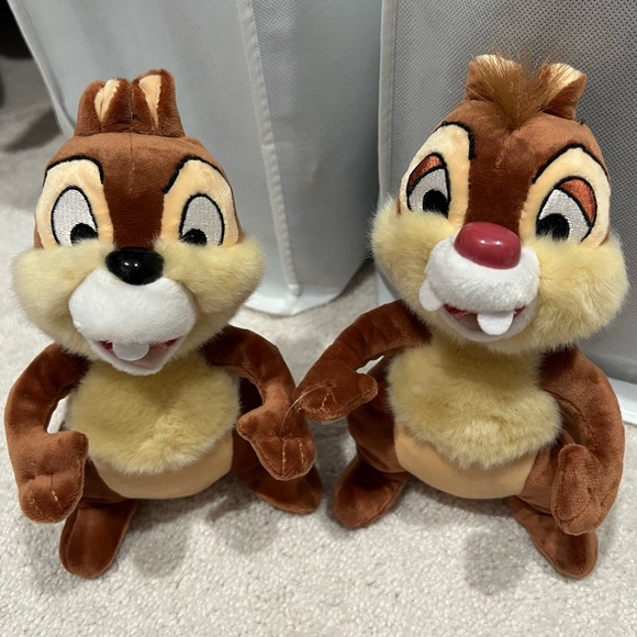 Disney | Toys | Disney Parks Chip N Dale Plush Stuffed Animal Set ...